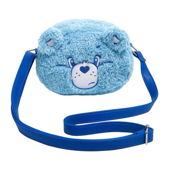 Loungefly | Bags | New Loungefly Care Bears Grumpy Bear Fuzzy Crossbody ...